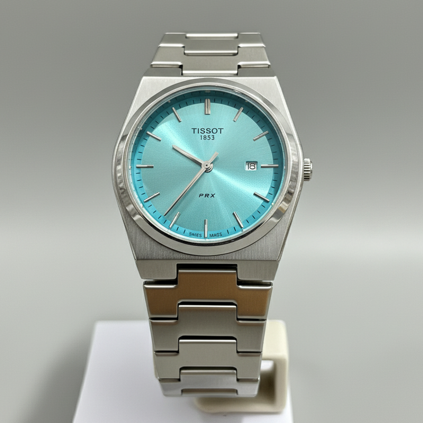 Tissot - PRX - Stainless Steel - 36mm - Tiffany Dial – XEON WATCHES