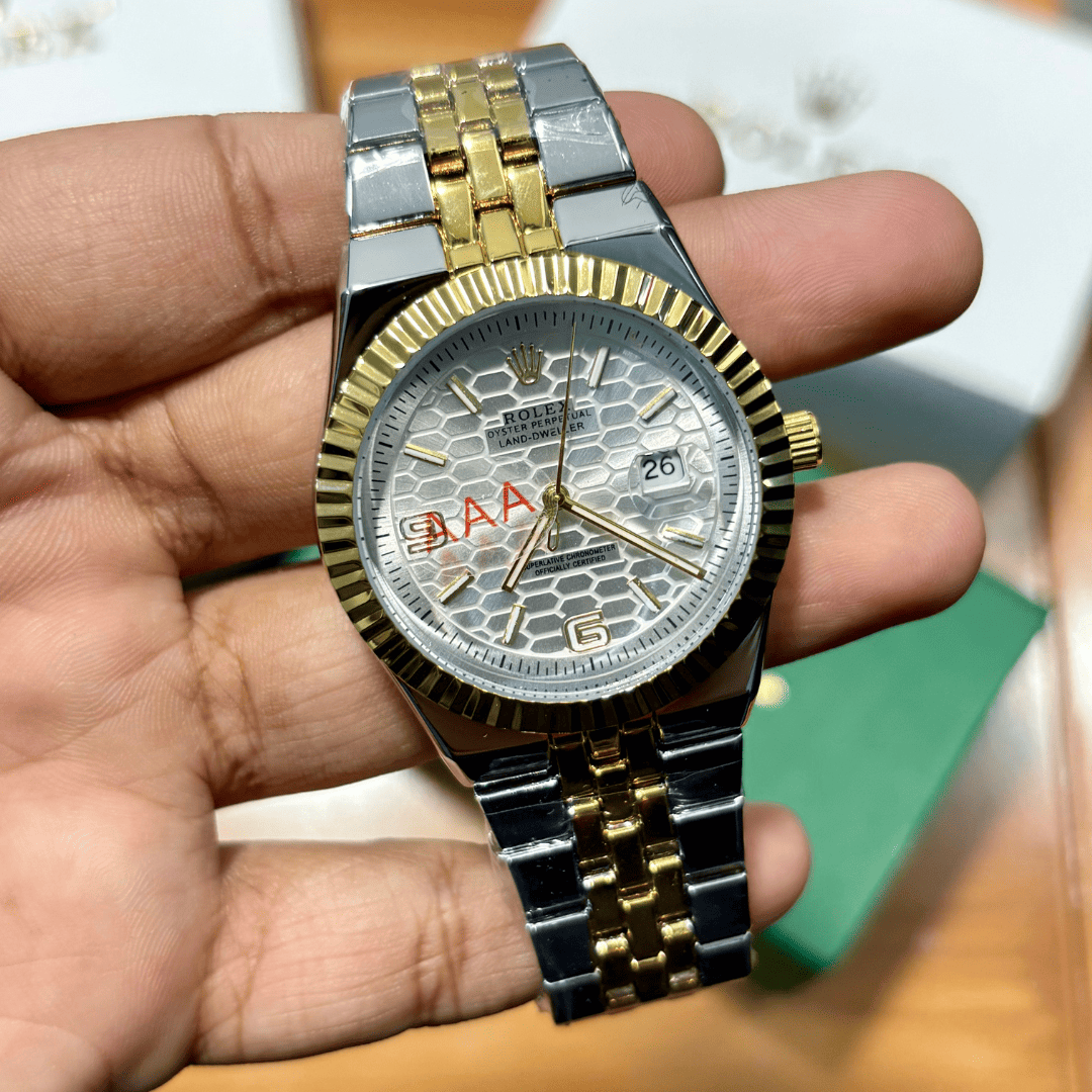 Rlx - Oyster Prepetual - Land Dweller - Two Tone - Silver Dial – XEON ...
