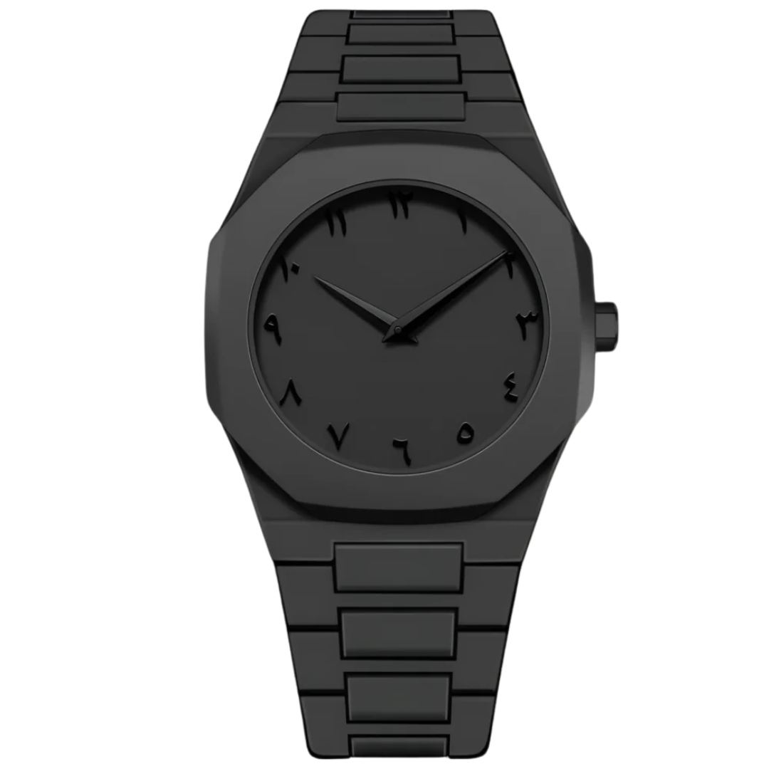 Black Arabic Aura Watch – XEON WATCHES