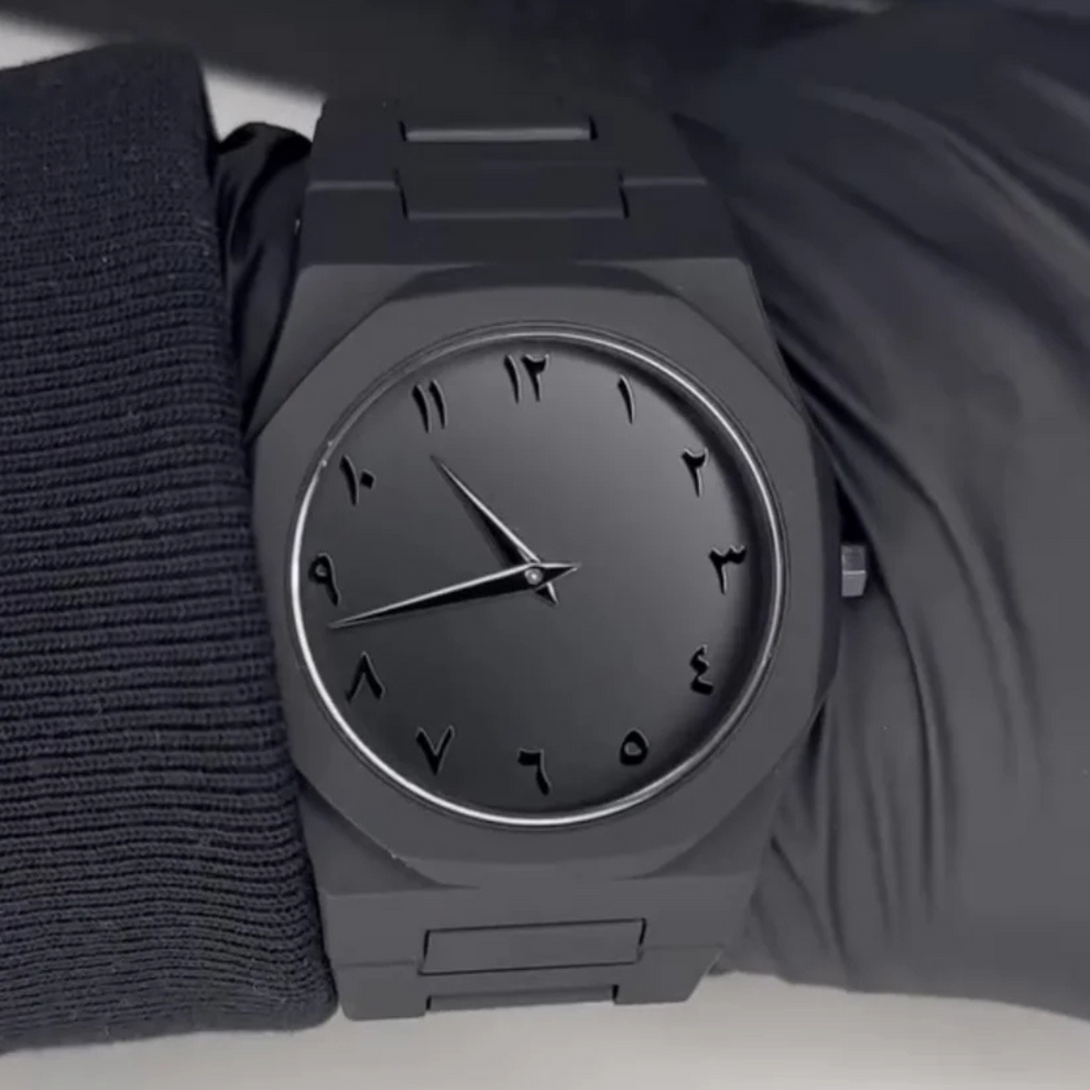 Black Arabic Aura Watch – XEON WATCHES